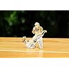 Amazon.com: Handmade Mini 1.5" Poodle Dog Figures Blown Glass Art ...