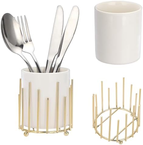 Amazon.com - JUXYES Pack of 3 Ceramic Silverware Holder for Party ...