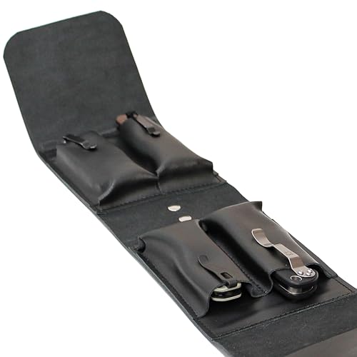 Amazon.com: Leather Folding Knife Display Case Organizer for 4 Pocket ...
