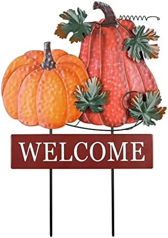 Amazon.com : Geetery 3 Pcs Fall Pumpkin Yard Stakes Decoration 31 Inch ...