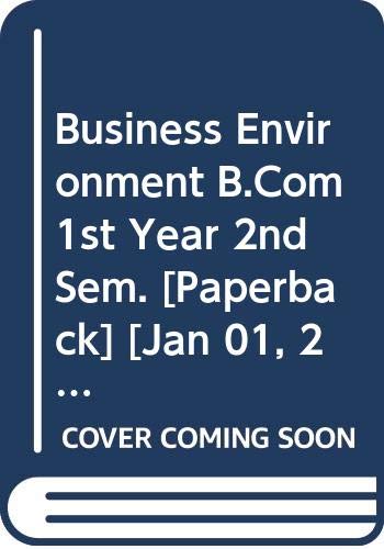 Business Environment B.Com 1st Year 2nd Sem. : Amazon.in: Books