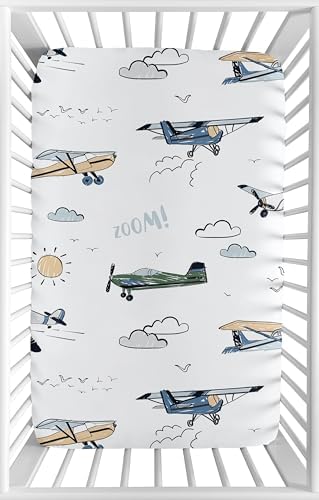 Amazon.com: Sweet Jojo Designs Baby Fitted Mini Crib Sheet (Vintage ...