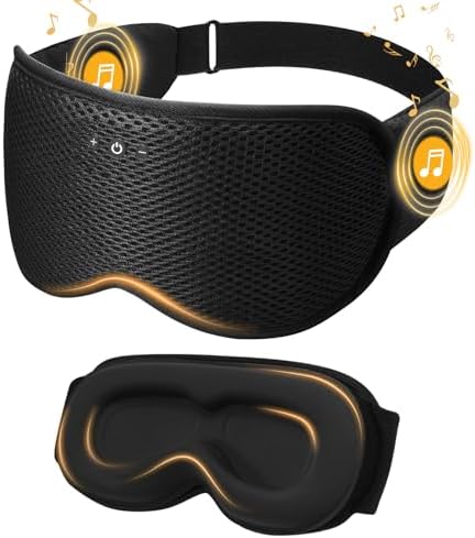 Amazon.com: Sleep Mask with Bluetooth Headphones Wireless, TOPOINT 3D ...