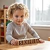 Amazon.com: Custom Name Wooden Blocks, Engraved Nursery Name Blocks ...