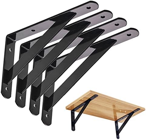Amazon.com: 8Pcs Shelf Brackets Heavy Duty Triangle Shelving Brackets ...