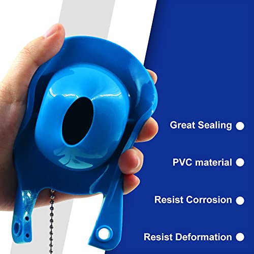 2 Pack Universal Toilet Flapper, Toilet Tank Flapper with Stainless ...