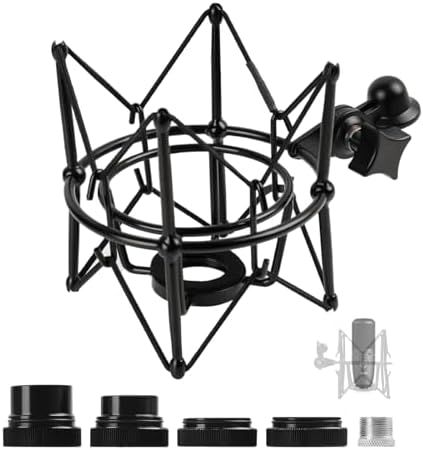 Amazon.com: ZibugZag Microphone Shock Mount, Condenser Mic Holder Stand ...