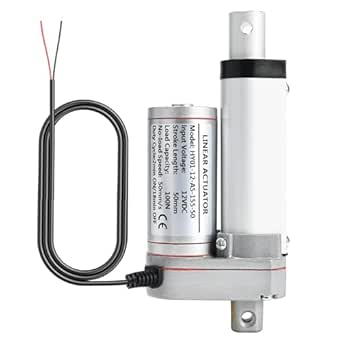 Amazon.com: Bulipu, Mini Actuadores de Movimiento Lineal Actuador Carrera 12V24V 1.969 in 2 en ...