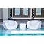 Amazon.com: REZVANI FURNITURE STUDIO Tenjam Moon Chair in Pool Lounge ...