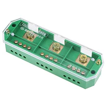 uxcell 3 Inlet 12 Outlet Terminal Strip Blocks 660V 150A Single Phase ...