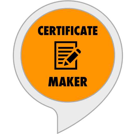 Amazon.com: Certificate Maker : Alexa Skills