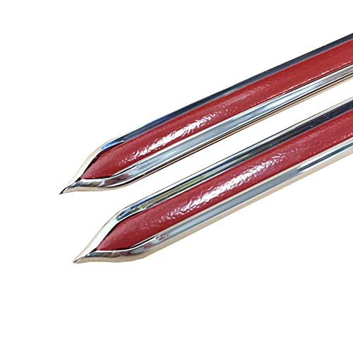 Amazon.com: Vintage Style 5/8" Red & Chrome Side Body Trim Molding ...