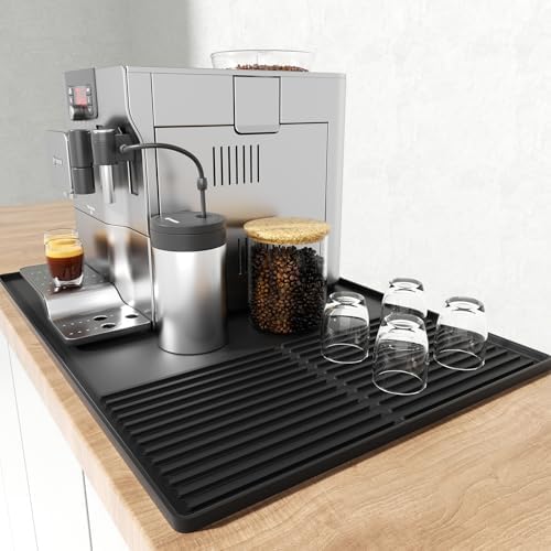 Amazon.com: Silicone Coffee Mat, 24''x16'' Bar Mat with Detachable Dish ...