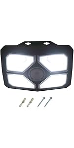 Amazon | DAISHIN 明るさ切替えできる ソーラーライト DLS-WL006 センサーライト 屋外 ソーラー 人感 led 防水規格 防雨 ソーラーライト LED 人感センサー ...