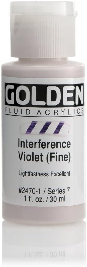 Amazon.com: Golden Fluid Acrylic Paint 1 Ounce-Interference Violet Fine