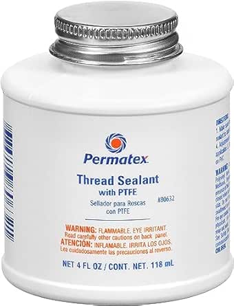 Amazon.com: ITW Devcon 80632 Permatex Thread Sealant with PTFE, 4 oz ...