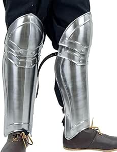 Amazon.com: Generic Medieval Leg Armor Greaves Steel Knight Warrior ...