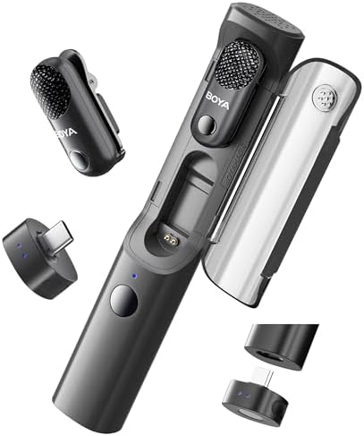 BOYA Magic-05 USB-C Lavalier Microphone Wireless Microphone for iPhone ...