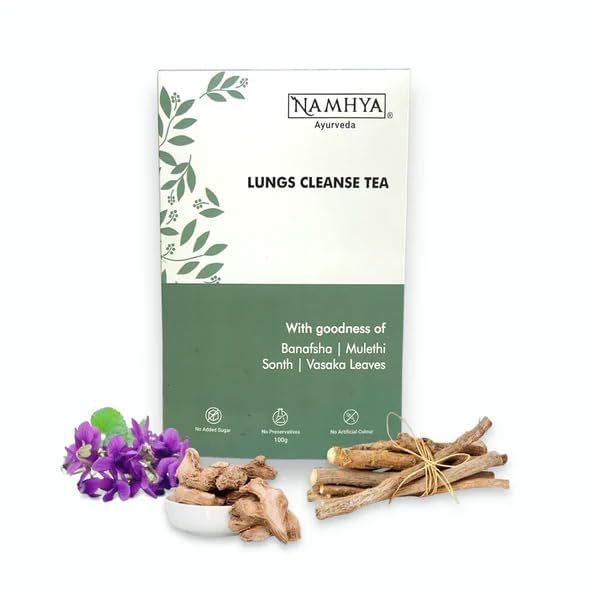 Namhya - Lungs Cleanse Herbal Tea - 100g (50 Cups) - Eases Congestion ...