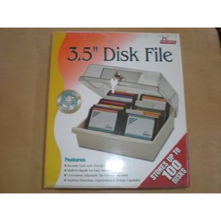 Amazon.com: 3.5" Disk Storage Box Data Case Holder - Stores up to 100 ...