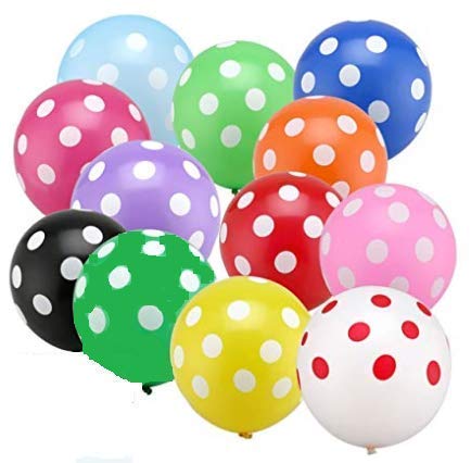 Smart Picks Birthday Party Polka Dot Balloons (Pack of 50) : Amazon.in ...