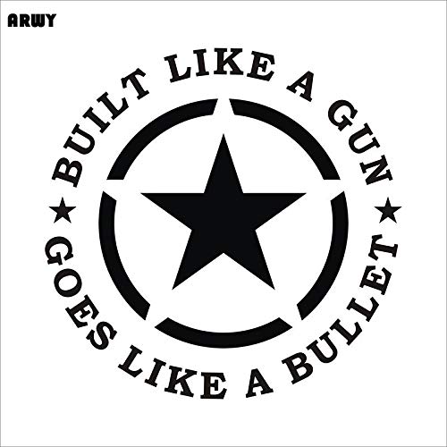 ARWY car sticker Gun Star Logo Bullet Sticker- Classic 350 Bike,Chaise ...