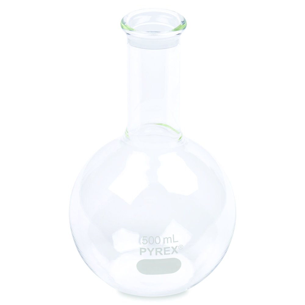 Snapklik.com : Corning Pyrex #4060-500, 500mL Long Neck Boiling Flask ...