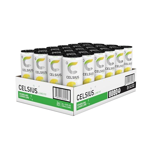 Snapklik.com : CELSIUS Sparkling Lemon Lime, Functional Essential ...