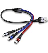 Amazon.com: USAMS 2Pack 10ft Multi Charging Cable Short Charging Cable ...