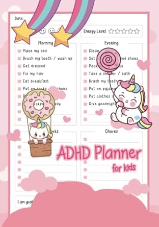 ADHD Planner for Kids: Planner for Kids with ADHD for Daily Checklist ...