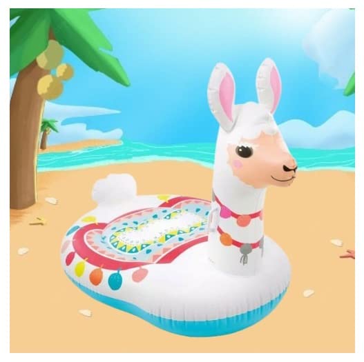 Buy AmazOpen® Cute Llama Ride-On Inflatable Pool Float for Kids - 57564 ...