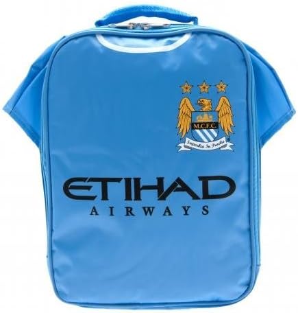 Manchester City F.C. Kit Lunch Bag- shirt shape lunch bag-with name tag ...