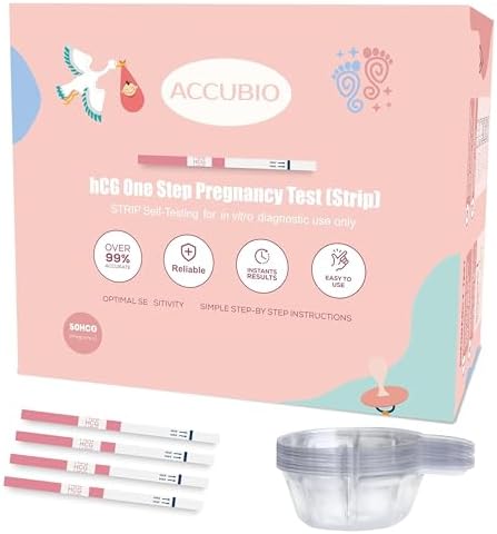 Pregnancy Test Strips with Urine Cups, hCG Detection Home Pregnancy ...