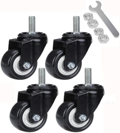 Amazon.com: BIRLD 4 Pack Caster Wheels 50mm（2in Threaded Stem Casters ...