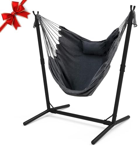 Amazon.com: LAZEYARD Hammock Chair with Stand Included,Hammock Chair ...