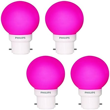 Buy PHILIPS Deco Mini 0.5-Watt B22 Base LED Bulb (Red) - Pack of 2 ...