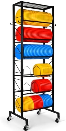 Amazon.com: GADFISH Disc Golf Storage - 6-Tier Movable Rack with ...