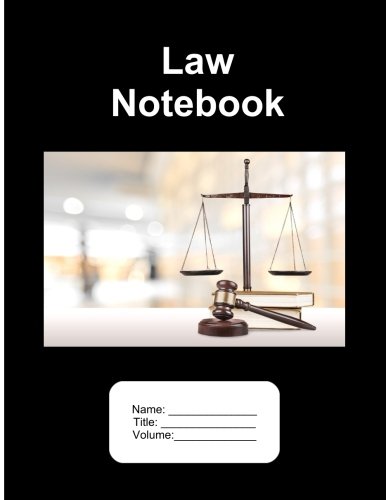 Law Notebook. 250 Pages Lined Paper. 8.5"x11": The Notebook Factory ...