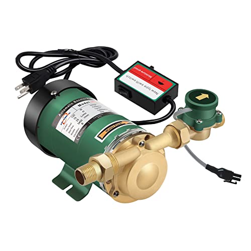 POWERENG Home Water Pressure Booster Pump,110V 120W 396GPH 21.7PSI ...