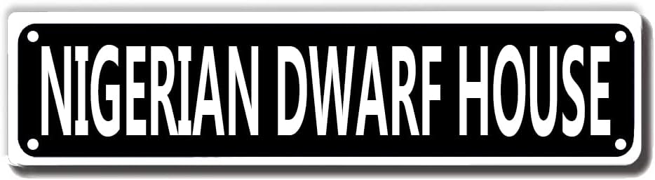 Amazon.com: Nigerian Dwarf House Sign Metal Tin Sign 4x16 Inch : Home ...