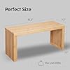Amazon.com: Bamboo Natural 36 inch Wooden Bench, Small Wood Benches for ...