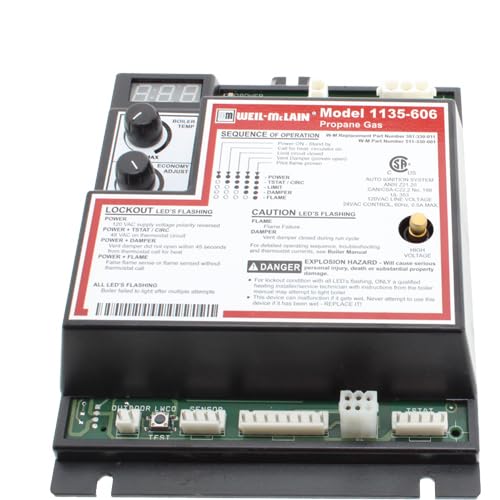 OEM Weil McLain Boiler Control Board Replaces 511-330-001 381-330-011 ...