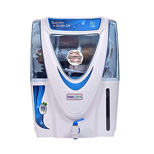 AQUAULTRA Aura RO+UV+Active Copper Water Purifier Ultra Filtration ...
