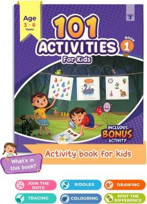 101 Activity Book for Kids | Early Learning Fun Activities Book A ...