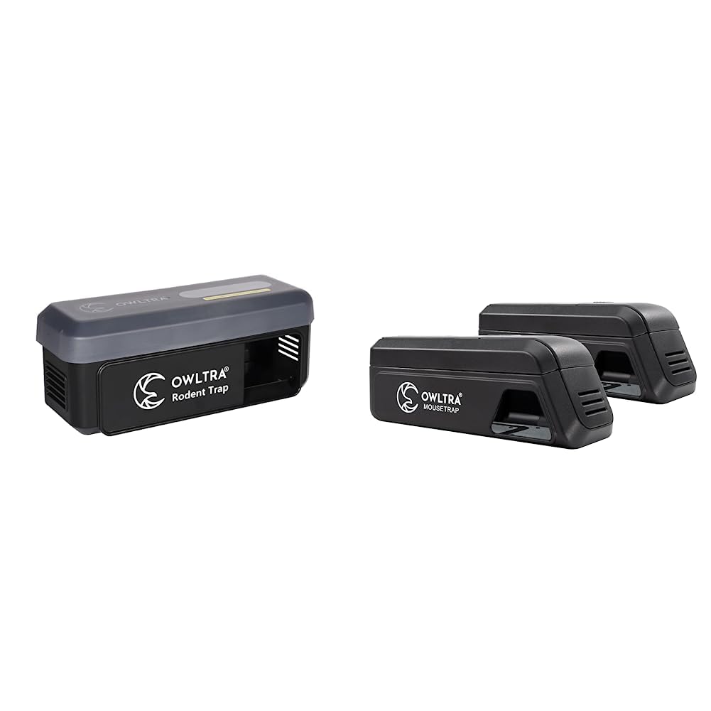 Amazon.com : OWLTRA Electric Rodent Traps with Waterproof Cover and ...
