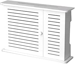 Oikabio Wifi Router Storage Boxes Wooden Box Cable Wire Wall Plug Board ...