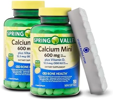 Amazon.com: Spring Valley, Calcium 600 MG with Vitamin D3, Dietary ...