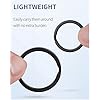 Uniclife 14 Pieces Black Flat Key Rings Set Split Steel Key Chain Rings ...