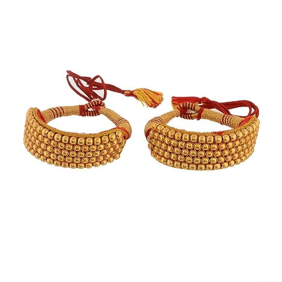 Buy Bhumi Creation Women's Traditional Gold Plated Royal Rajasthani ...