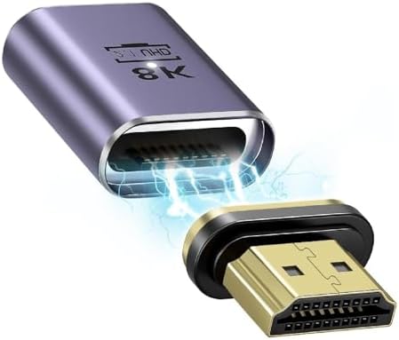 Amazon.com: HDMI Magnetic Adapter, 8K@60Hz HDMI 2.1 Female to Male ...